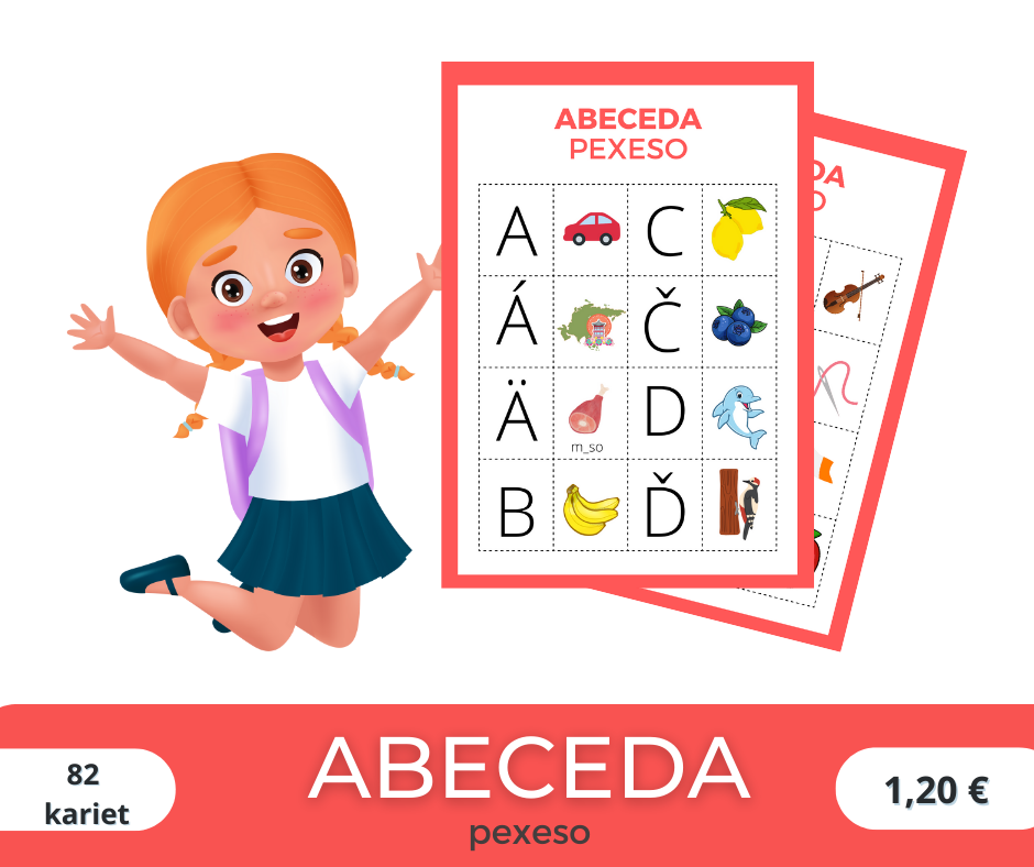 Abeceda PEXESO - Slovenský Jazyk | UčiteliaUčiteľom.sk