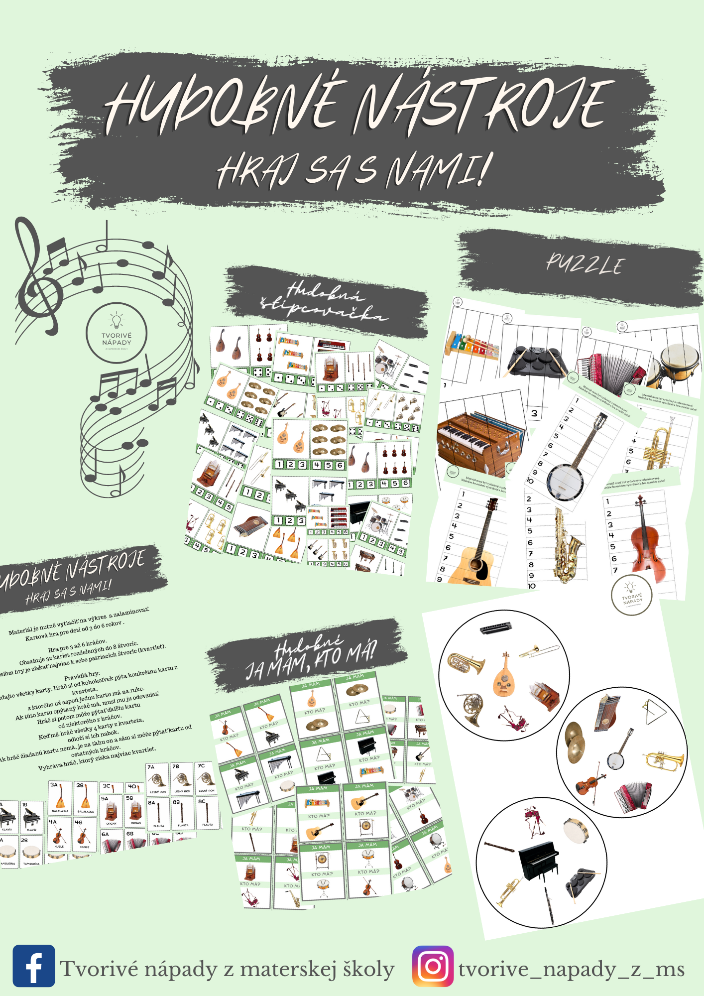 HUDOBNÉ NÁSTROJE - HRAJ SA S NAMI! - Hudobná výchova | UčiteliaUčiteľom.sk