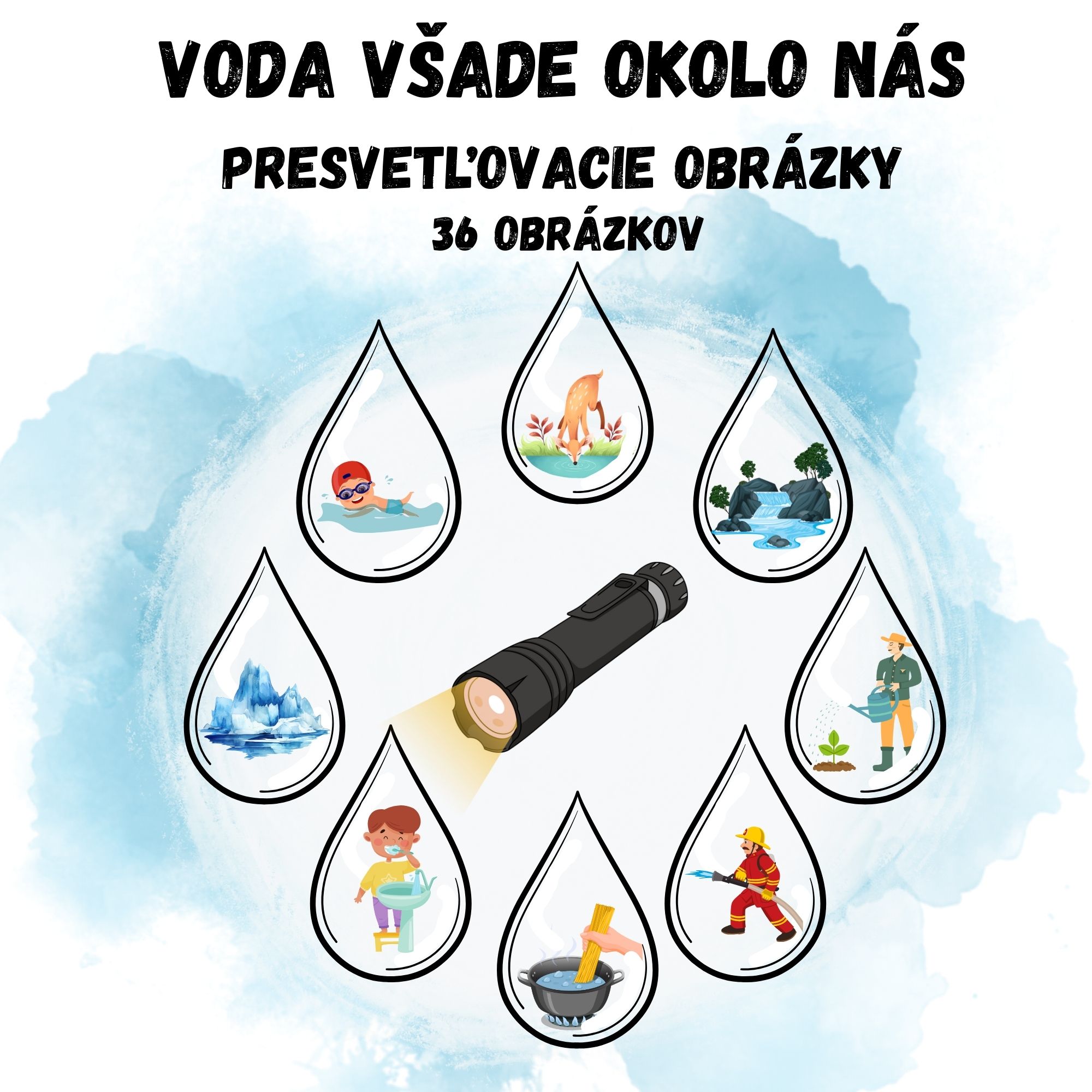 Presvetľovacie obrázky - Voda všade okolo nás, deň vody - Nepriradené k ...