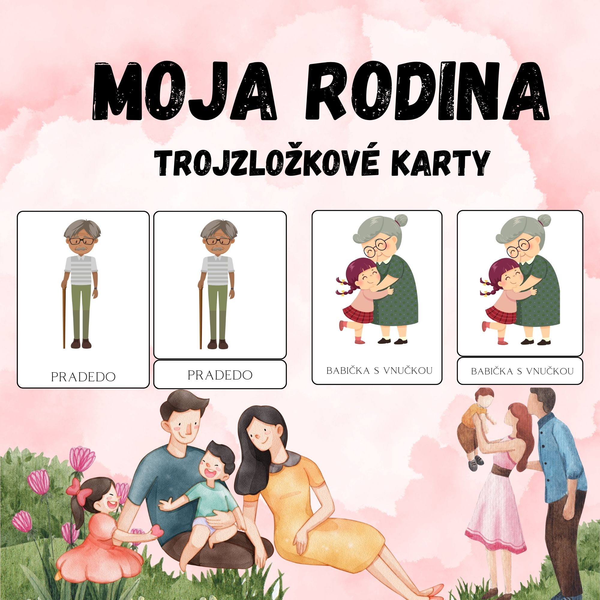 Moja rodina - trojzložkové karty - Občianska výchova | UčiteliaUčiteľom.sk