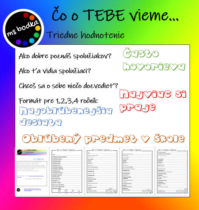 Čo o TEBE vieme - Slovenský Jazyk | UčiteliaUčiteľom.sk