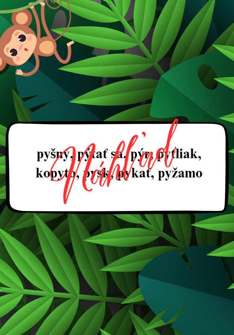 Vybrané slová - Slovenský Jazyk | UčiteliaUčiteľom.sk