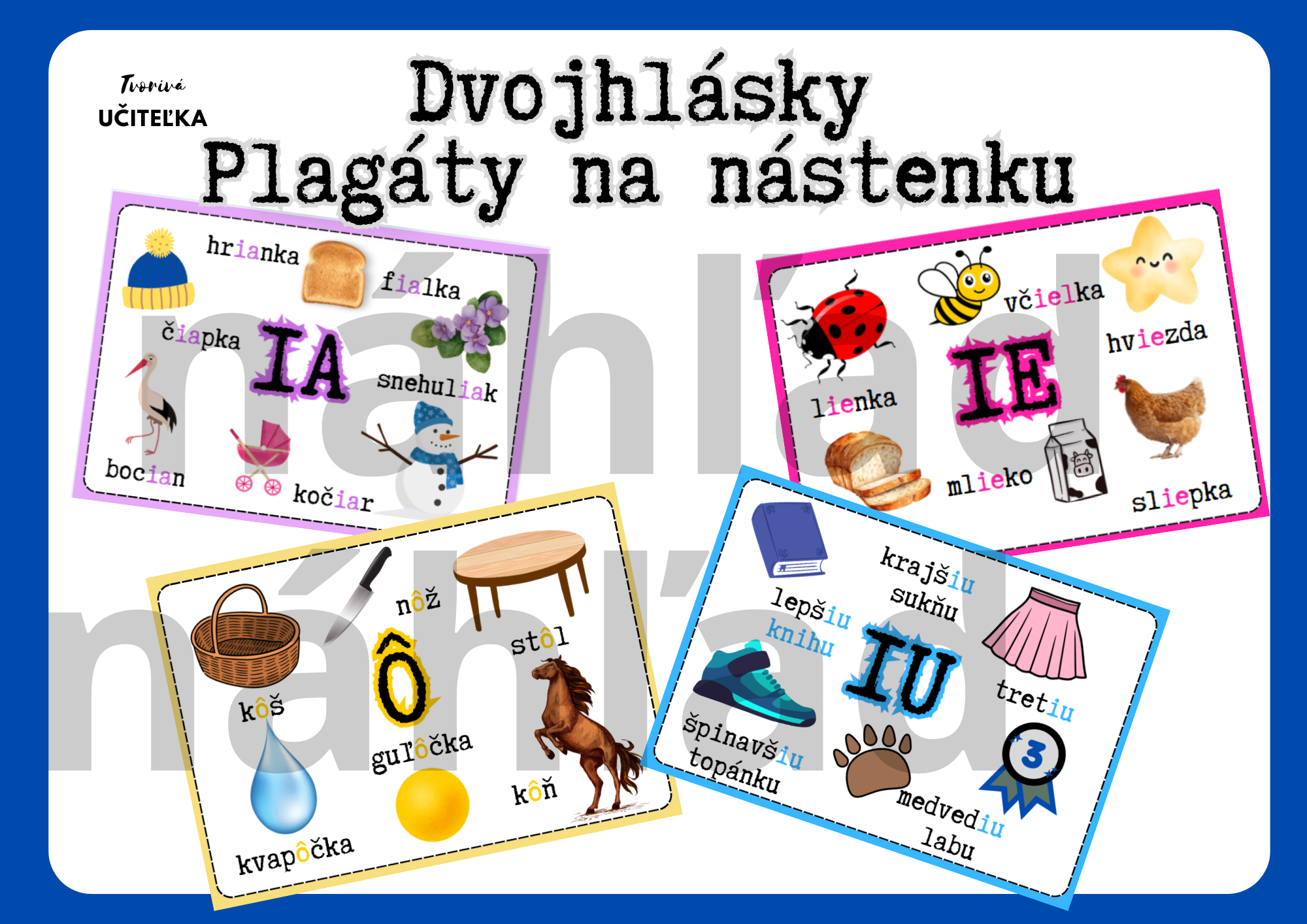 Dvojhlásky - Slovenský jazyk - gramatika | UčiteliaUčiteľom.sk