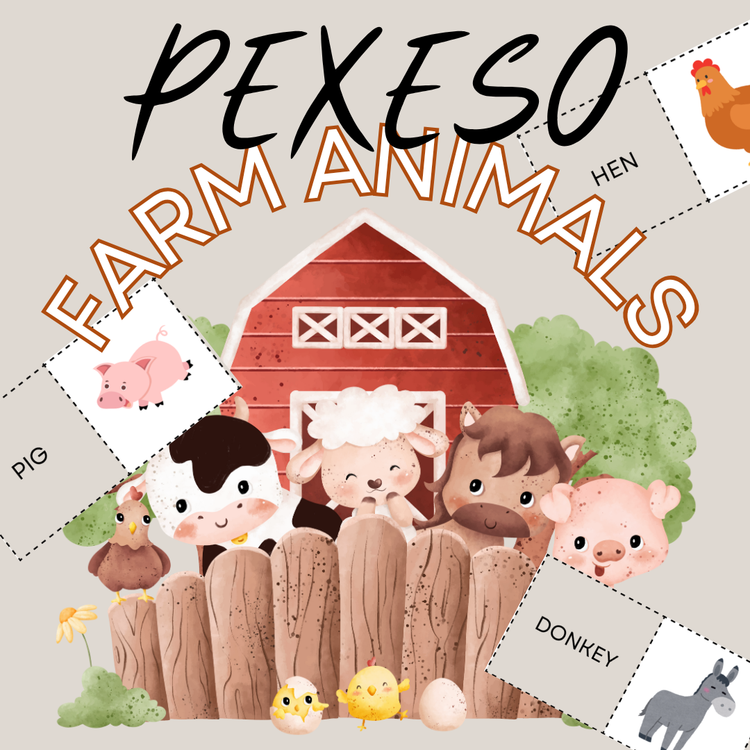 PEXESO - Farm animals - Anglický jazyk | UčiteliaUčiteľom.sk