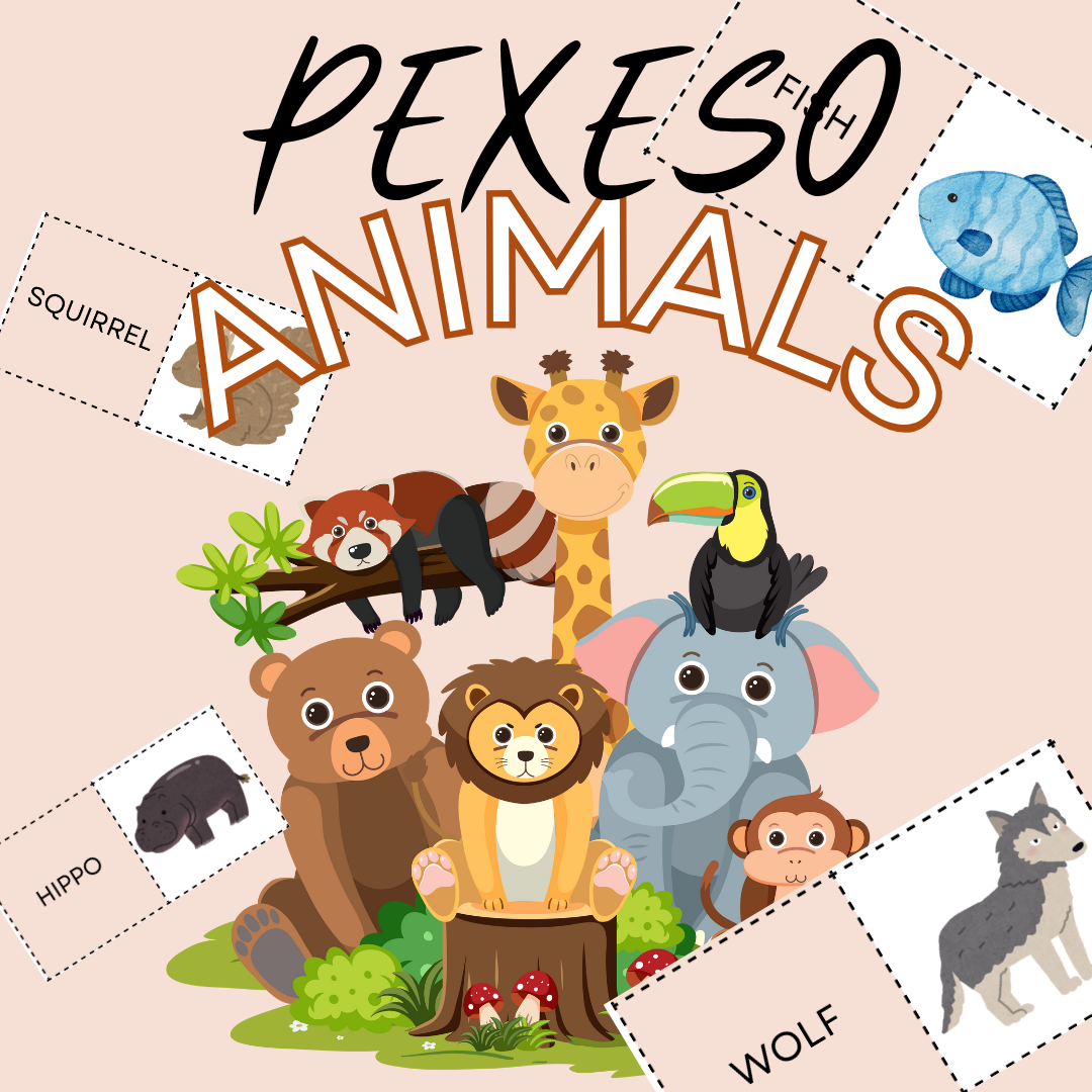 PEXESO - Animals - Anglický jazyk | UčiteliaUčiteľom.sk
