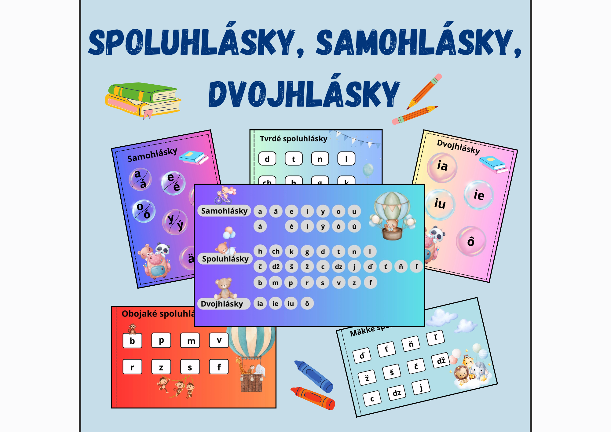 Spoluhlásky, samohlásky, dvojhlásky - Slovenský Jazyk | UčiteliaUčiteľom.sk