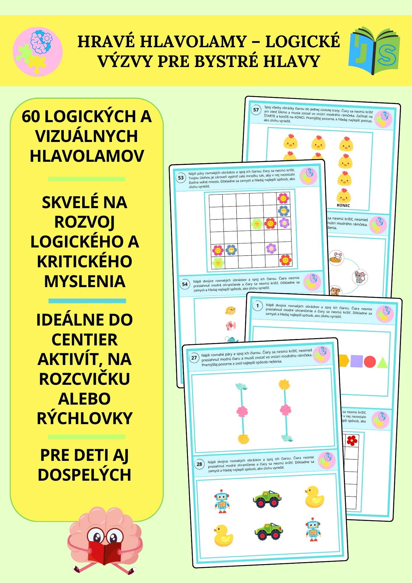 Hravé hlavolamy – Logické výzvy pre bystré hlavy - Matematika ...