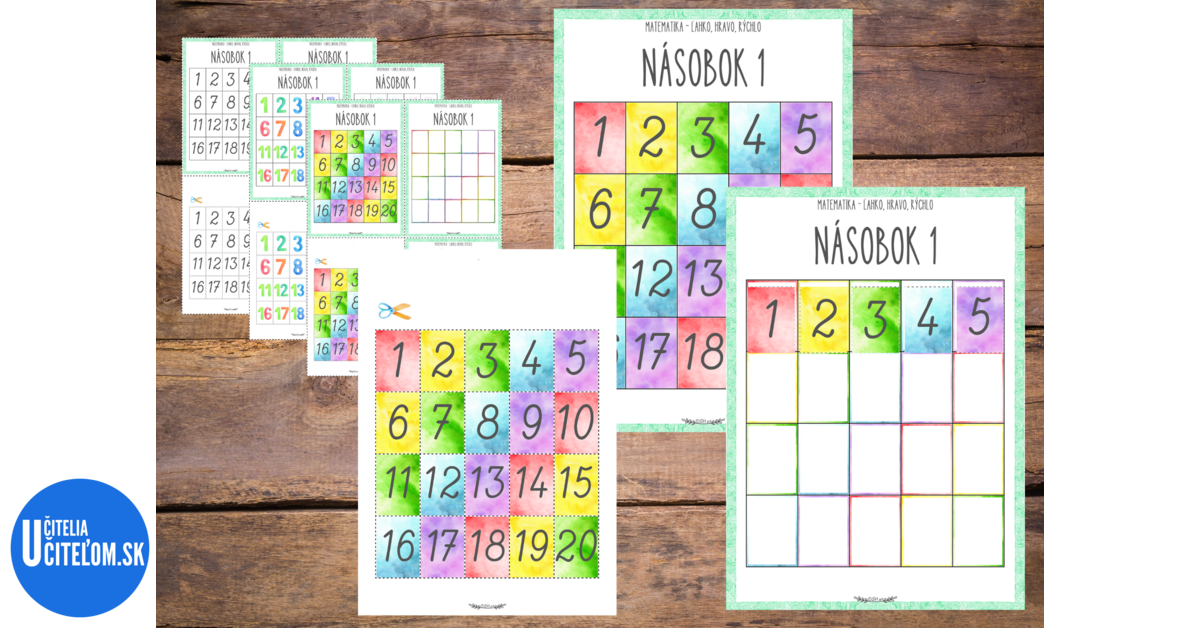 násobilka - násobok 1 - Matematika | UčiteliaUčiteľom.sk