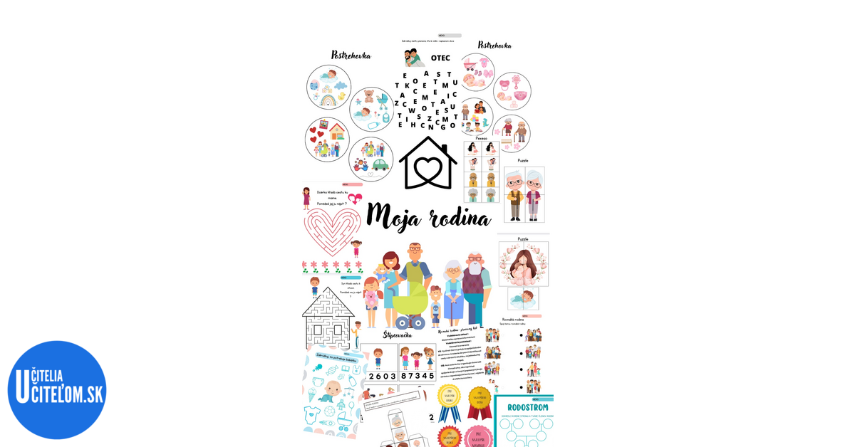 Moja Rodina - Etická výchova | UčiteliaUčiteľom.sk