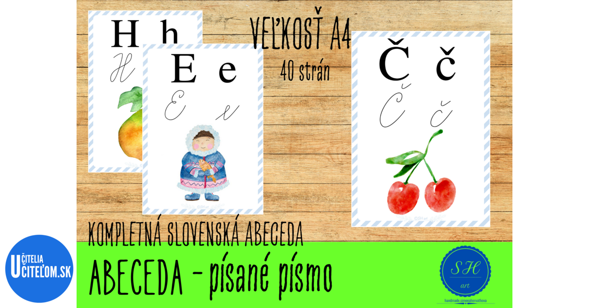 ABECEDA - písané písmo - Slovenský Jazyk | UčiteliaUčiteľom.sk
