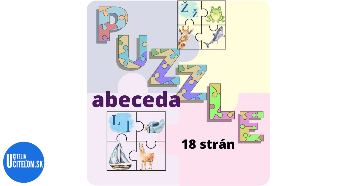 Puzzle abeceda - Slovenský Jazyk | UčiteliaUčiteľom.sk