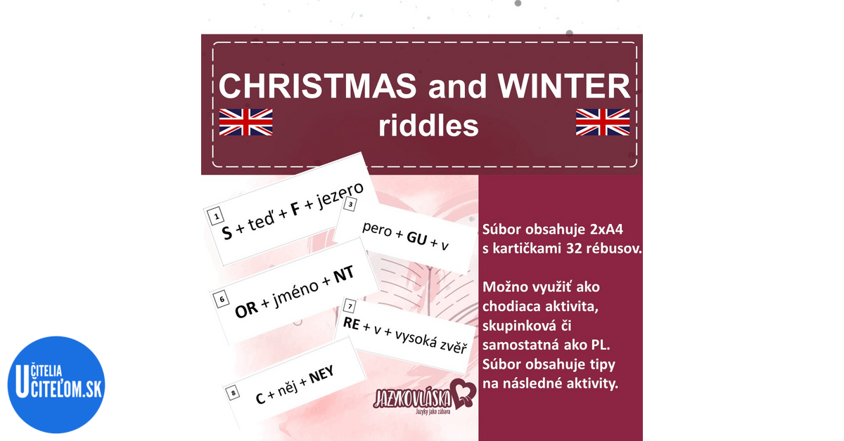 Christmas and winter riddles - Anglický jazyk | UčiteliaUčiteľom.sk