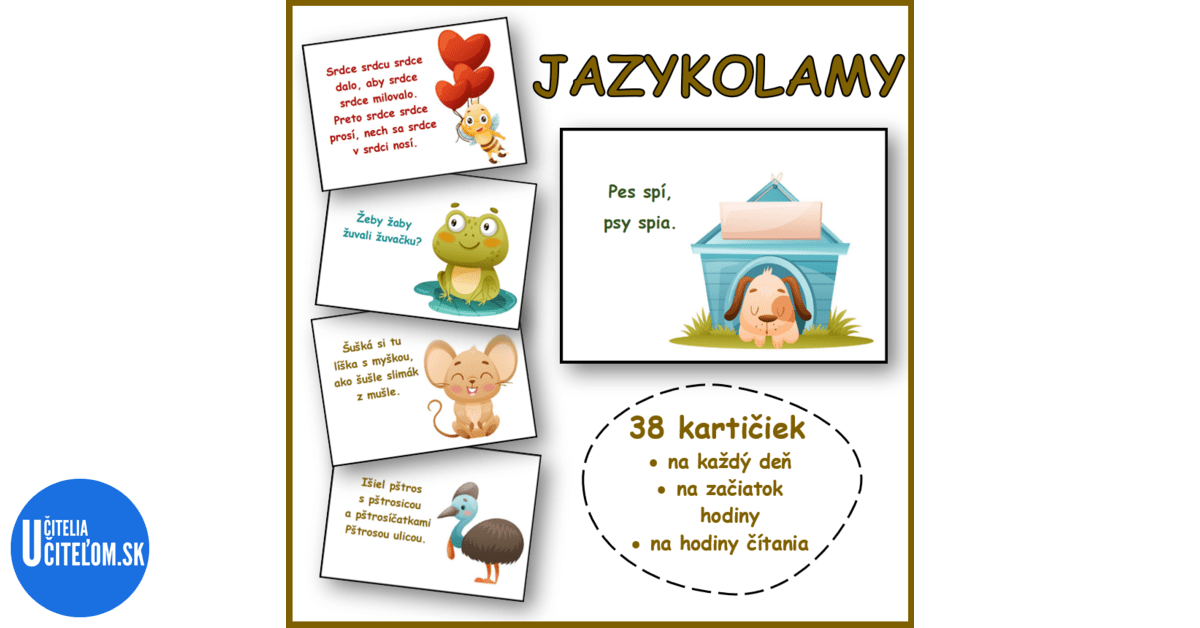 JAZYKOLAMY - Slovenský jazyk - gramatika | UčiteliaUčiteľom.sk
