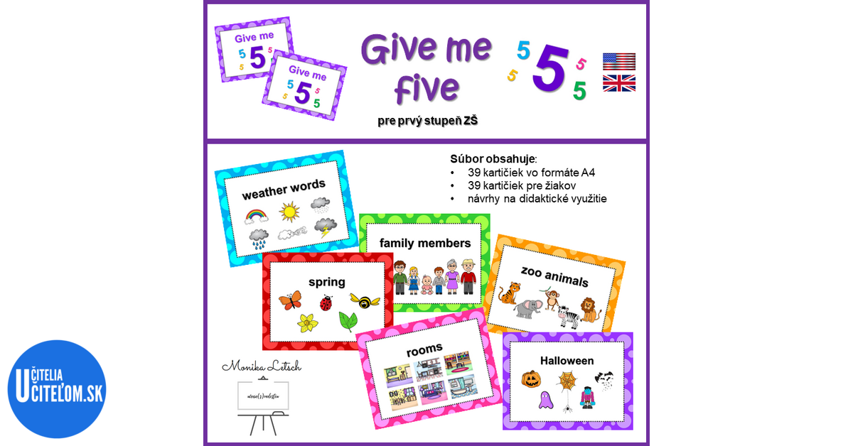 Give me 5 - Anglický jazyk | UčiteliaUčiteľom.sk