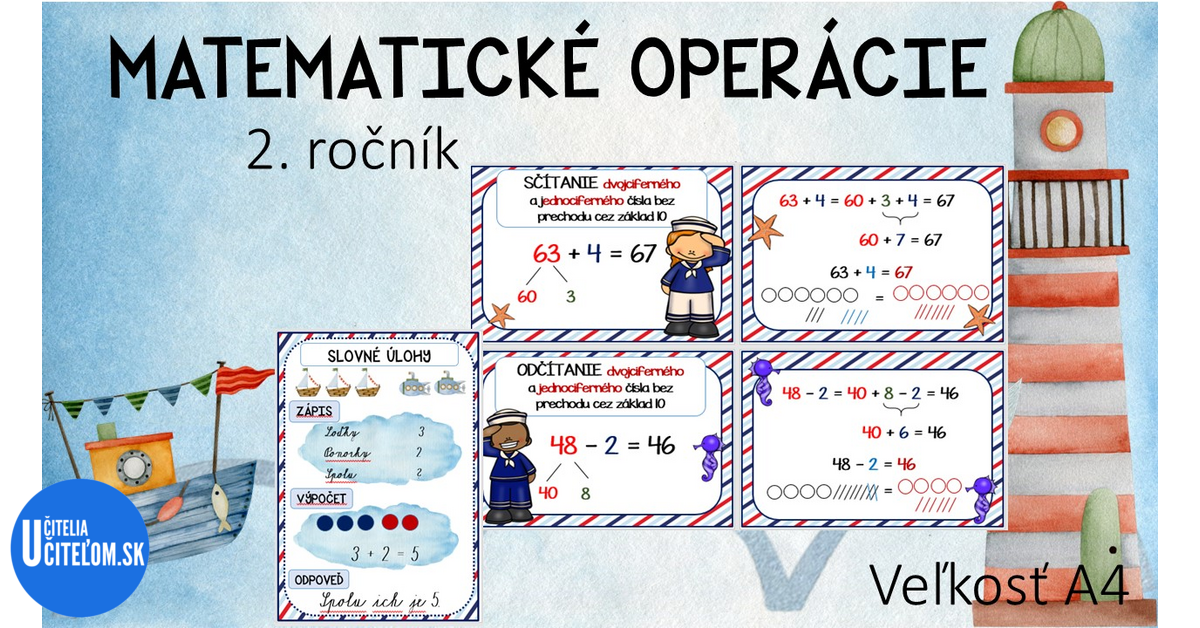 Matematické operácie námorníkov pre 2.ročník - Matematika ...