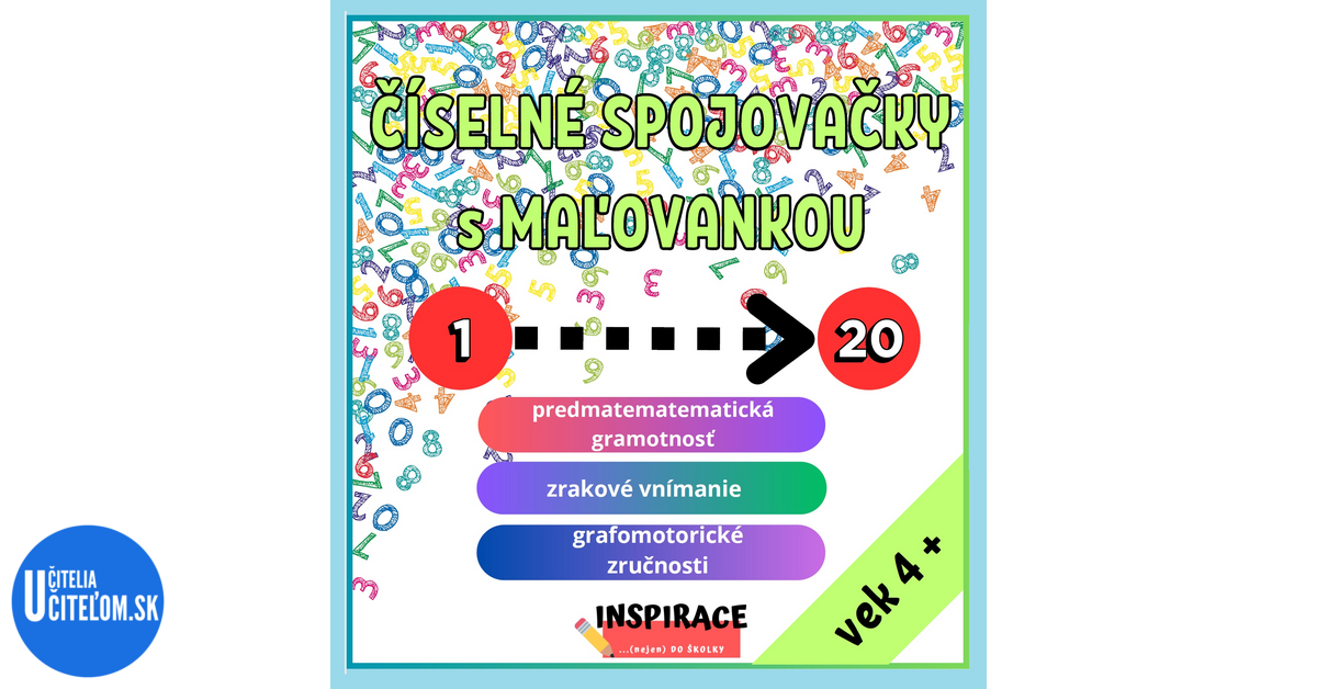 ČÍSELNÉ SPOJOVAČKY s MAĽOVANKOU (1-20) - Grafomotorika ...