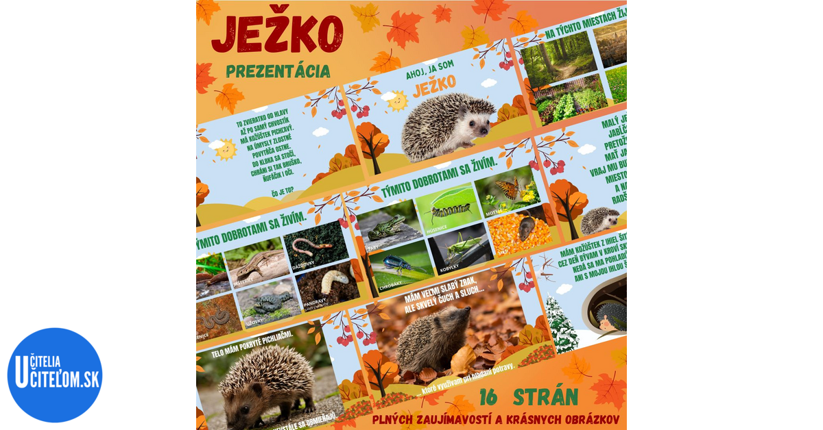 JEŽKO - prezentácia - Nepriradené k predmetu | UčiteliaUčiteľom.sk