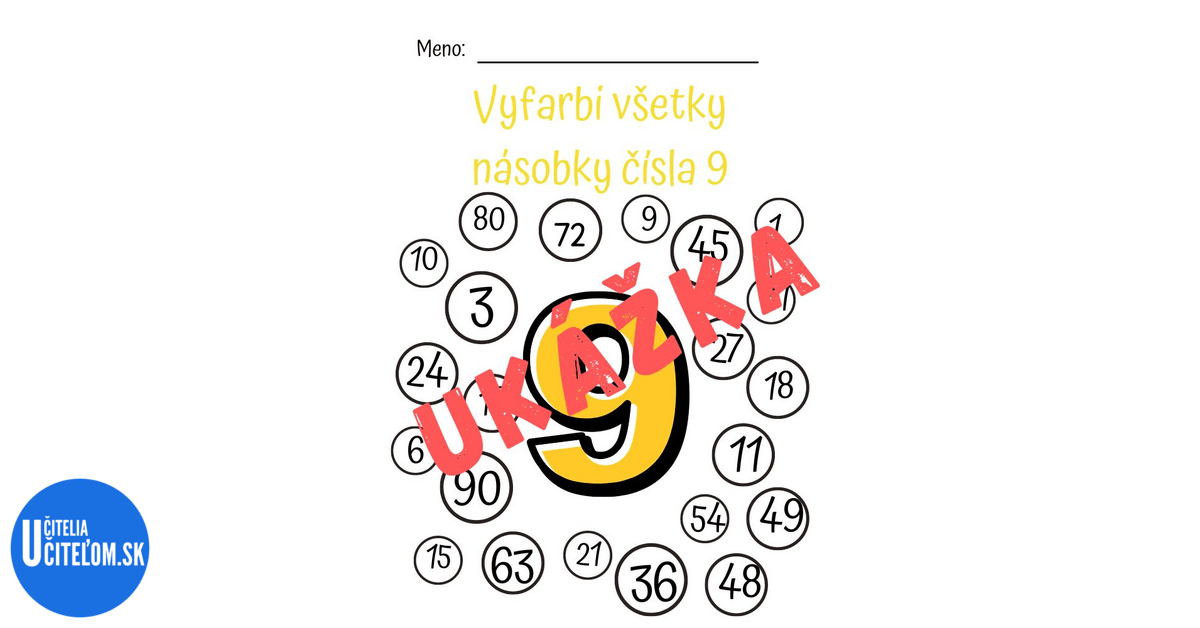 Násobky čísla - Matematika | UčiteliaUčiteľom.sk