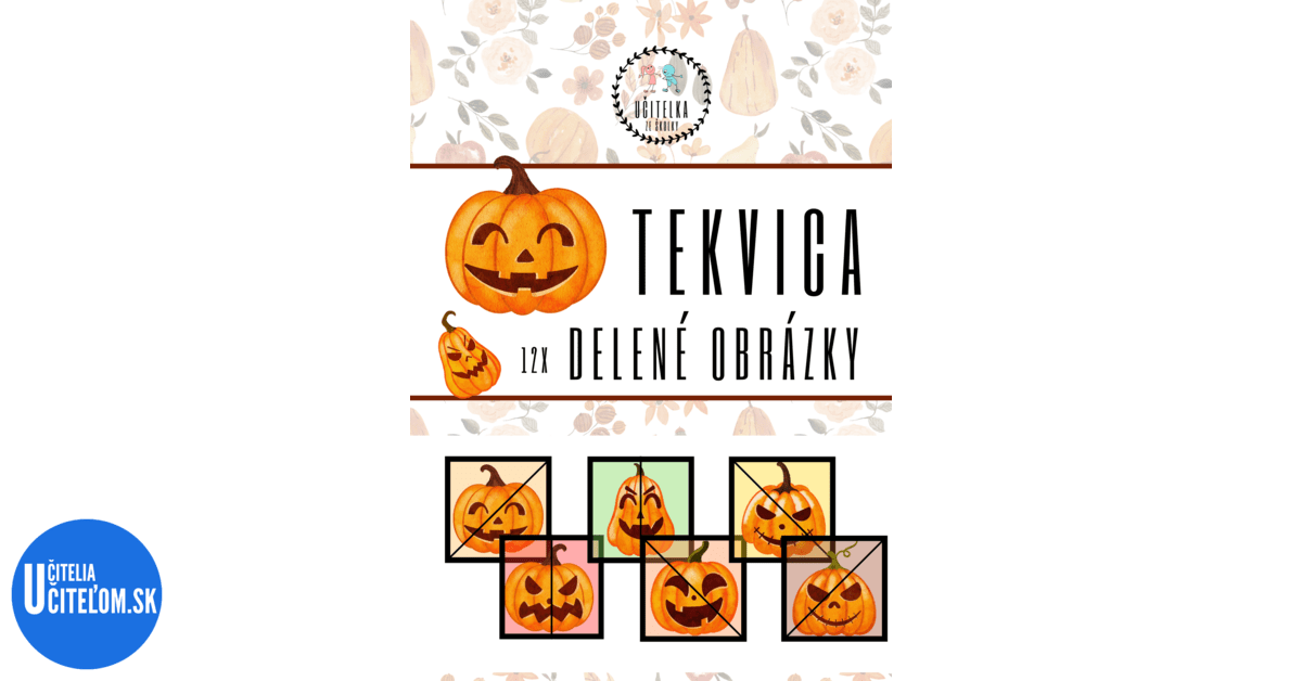 Tekvica - delené obrázky - Prírodoveda | UčiteliaUčiteľom.sk