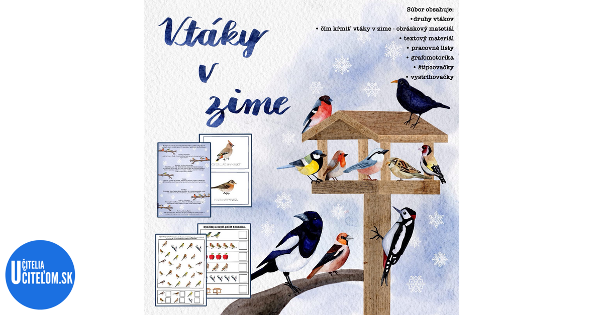 Vtáky v zime - Slovenský Jazyk | UčiteliaUčiteľom.sk