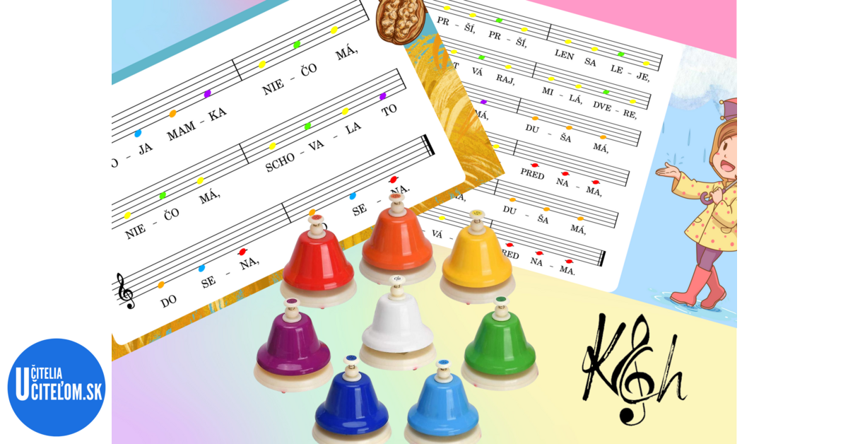 Farebné partitúry (noty) pre Stagg TB set farebných zvončekov - Hudobná ...