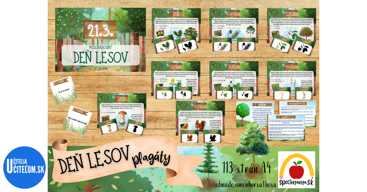 Deň lesov, les, listnaté stromy, ilhičnaté stromy, rastliny, živočíchy ...
