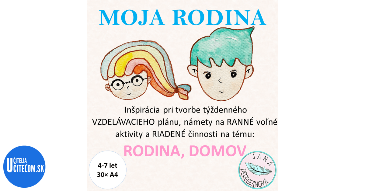 MOJA RODINA – námety na ranné voľné hry a riadenú činnosť/ RODINA ...
