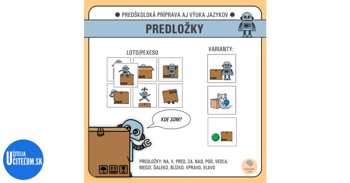 Predložky - Anglický jazyk | UčiteliaUčiteľom.sk