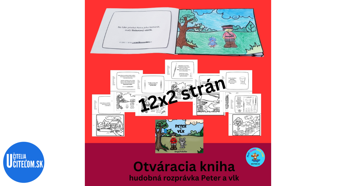 Peter a vlk - otváracia kniha - Hudobná výchova | UčiteliaUčiteľom.sk