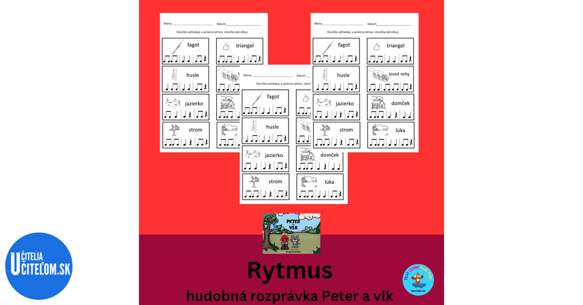 Peter a vlk - rytmus - Hudobná výchova | UčiteliaUčiteľom.sk