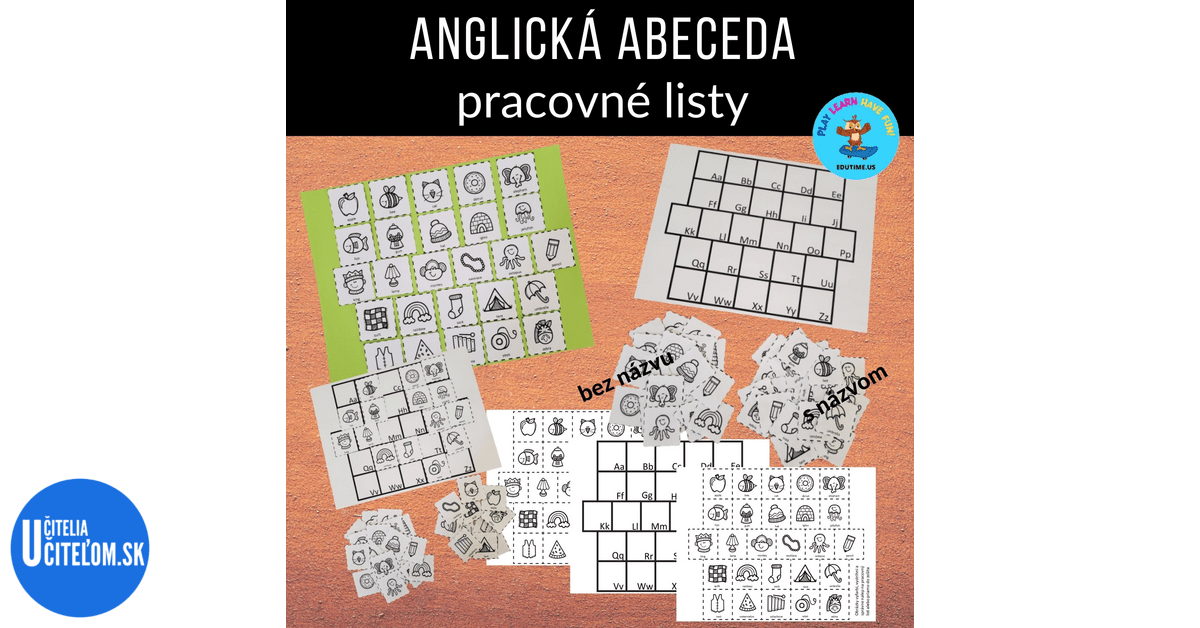 Anglická abeceda - pracovné listy - Anglický jazyk | UčiteliaUčiteľom.sk