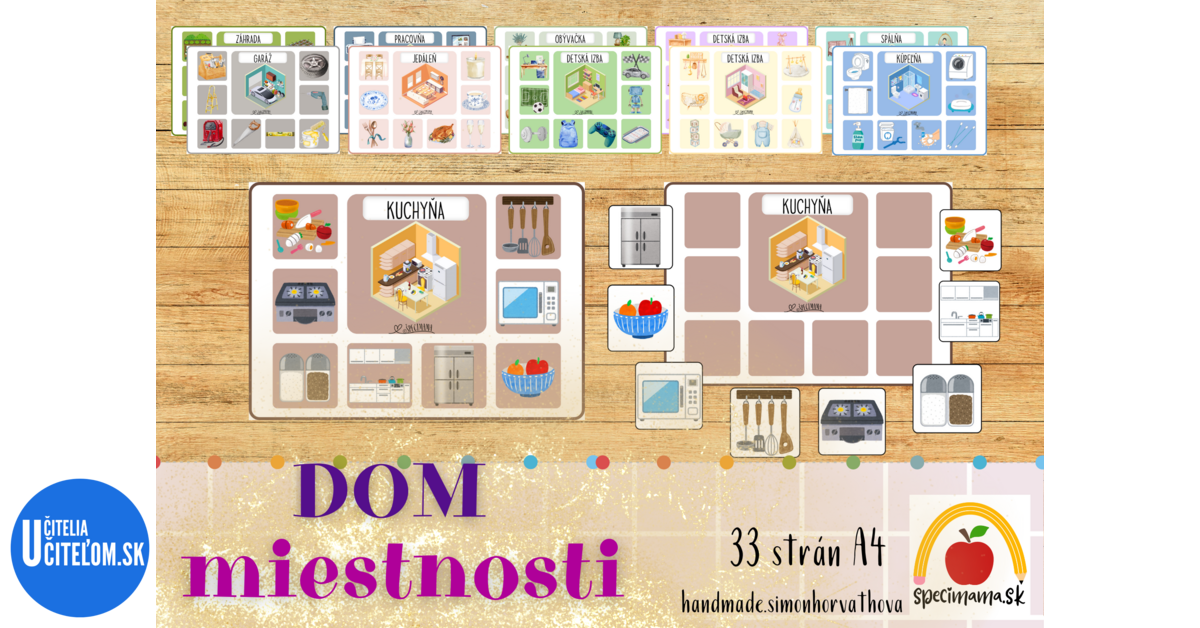 Dom, Miestnosti v dome, Plagáty, triedenie obrázkov, Aktivity ...