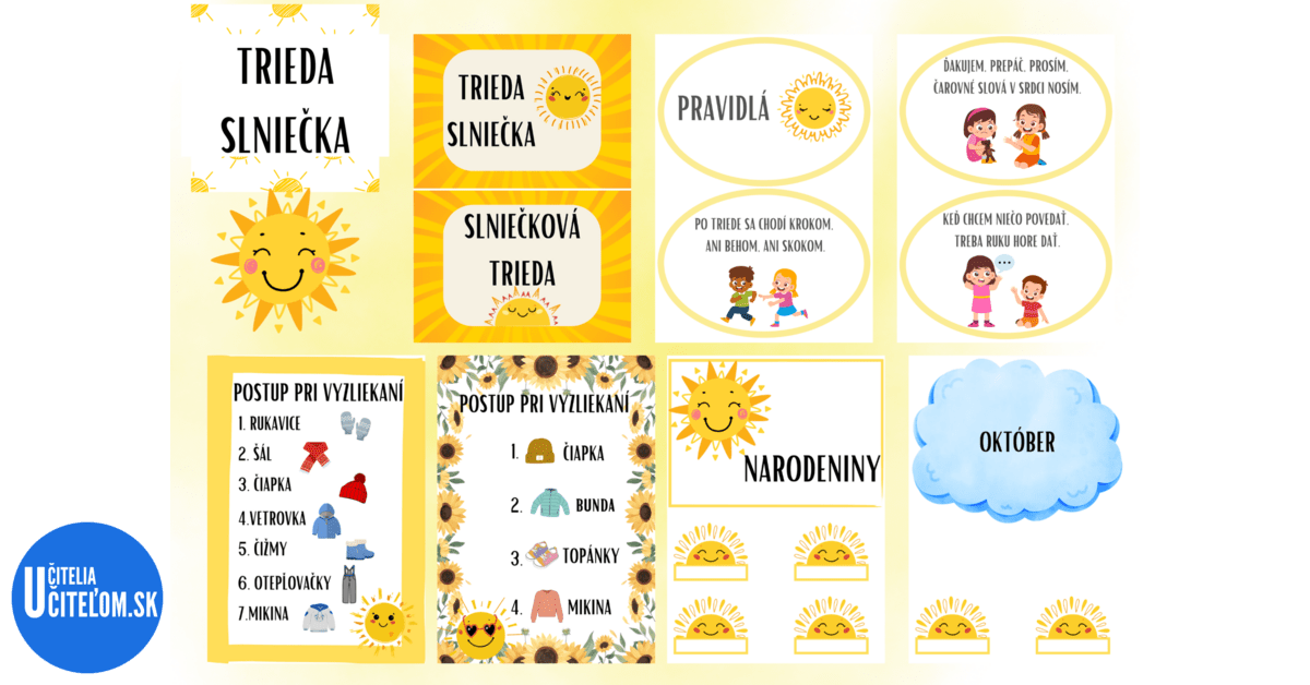 Trieda Slniečka, Výzdoba triedy, Pravidlá - Triednická hodina ...