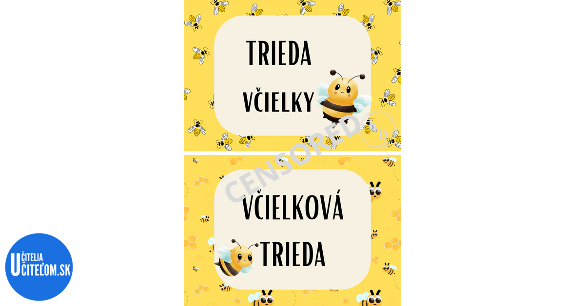 Trieda Včielky, výzdoba triedy - Triednická hodina | UčiteliaUčiteľom.sk
