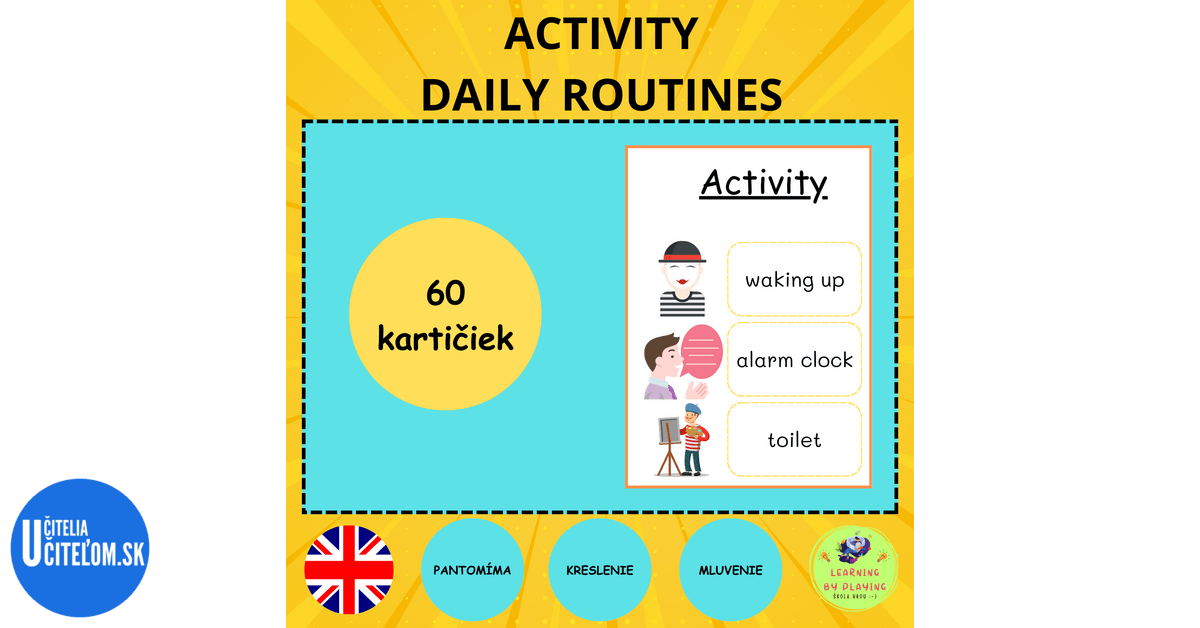 ACTIVITY - DAILY ROUTINES (60 KARTIČIEK) - Anglický jazyk ...