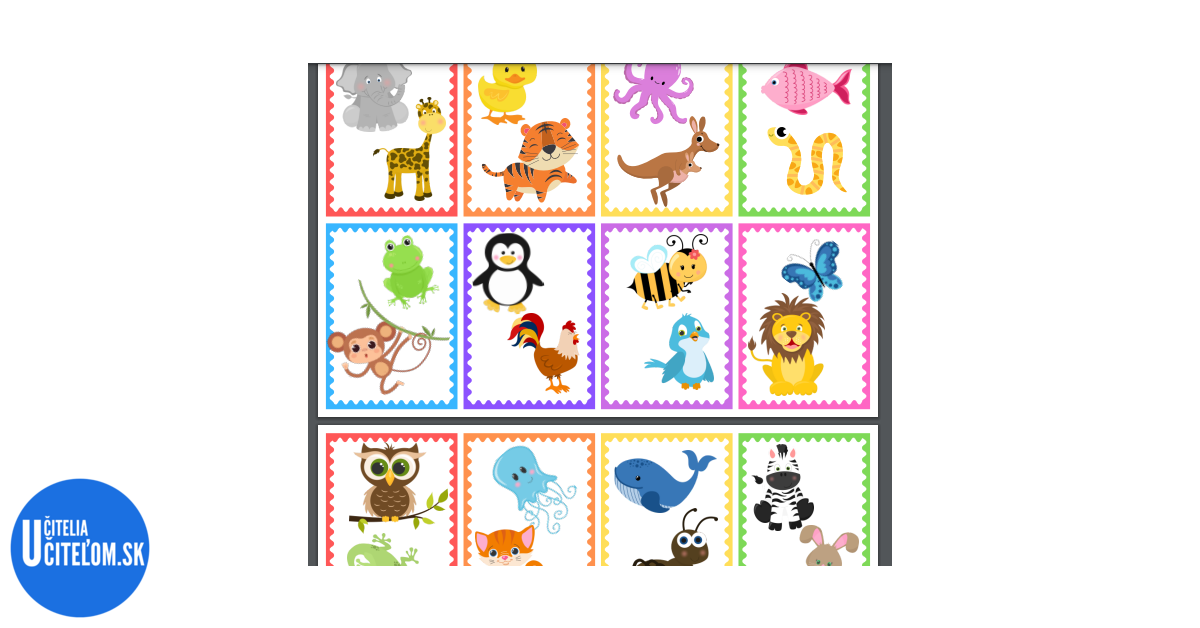 Vytvorenie dvojíc - make pairs - Anglický jazyk | UčiteliaUčiteľom.sk