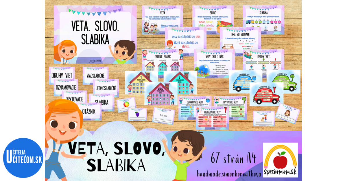 Veta, slovo, slabika, Slovenský jazyk, Delenie slabík, Druhy viet ...