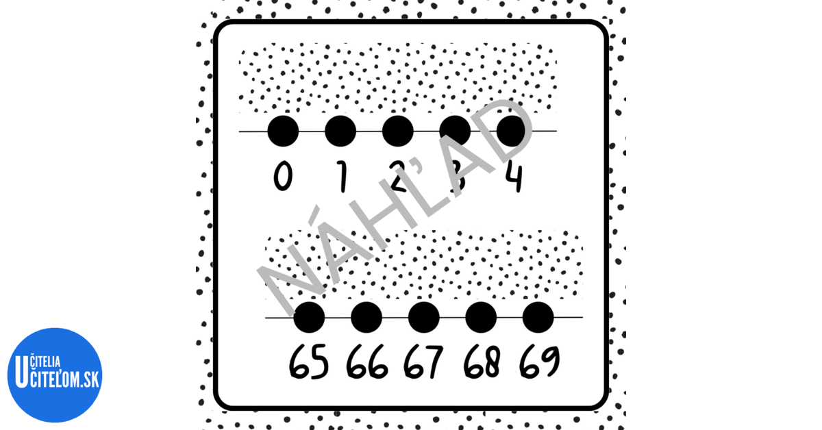 ČÍSELNÁ OS s bodkami do 100 - Matematika | UčiteliaUčiteľom.sk