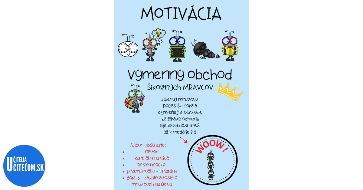Výmenný obchod - motivácia na celý šk. rok - Nepriradené k predmetu ...