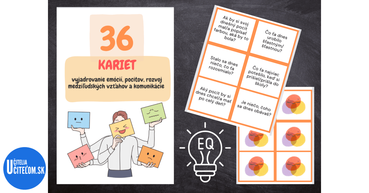 Emocionálne karty, karty na rozvoj komunikácie v komunitnom kruhu ...