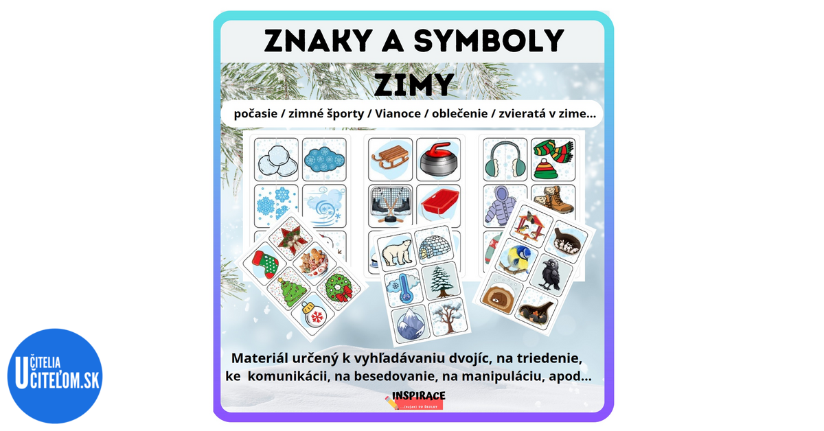 Znaky a symboly zimy - Slovenský Jazyk | UčiteliaUčiteľom.sk