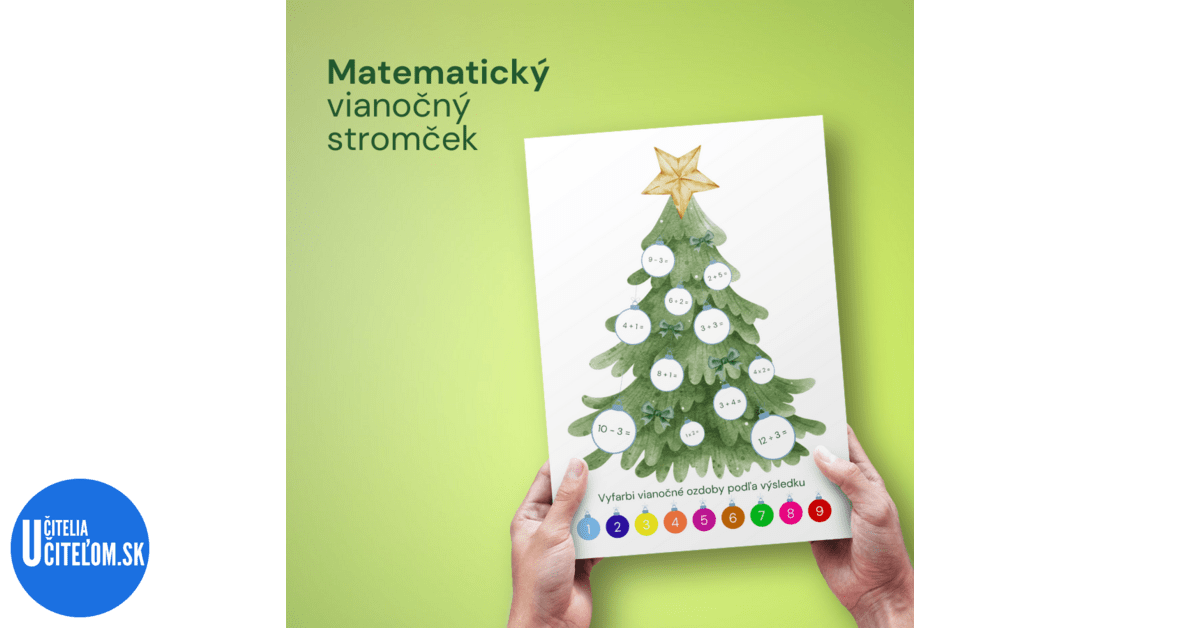Matematický vianočný stromček - Matematika | UčiteliaUčiteľom.sk