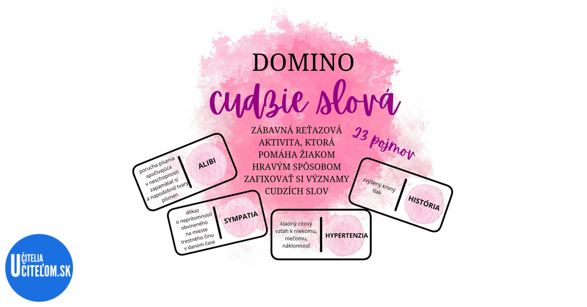 Cudzie slová - domino - Slovenský Jazyk | UčiteliaUčiteľom.sk