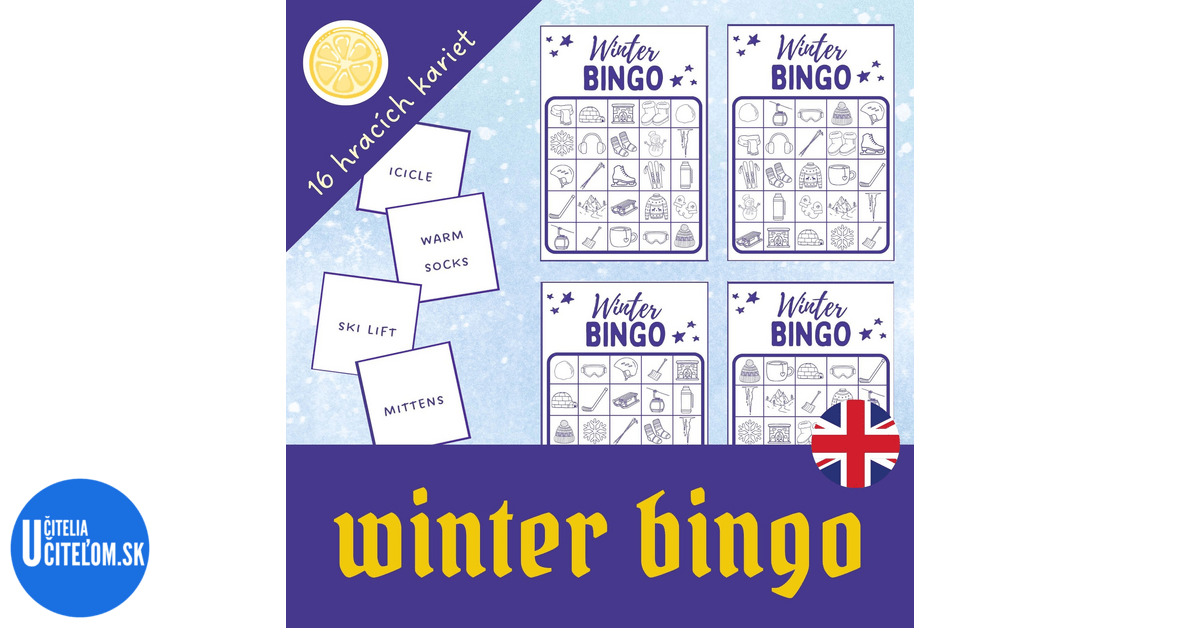 WINTER BINGO - ZIMNÉ BINGO V ANGLIČTINE - Anglický jazyk ...