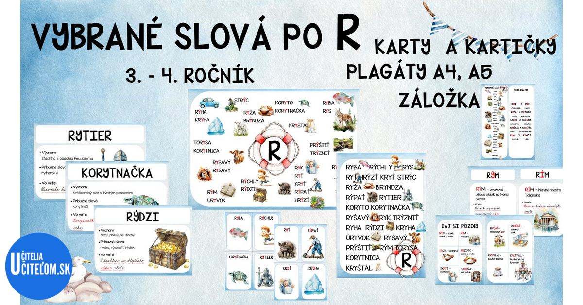 Vybrané slová po R pre námorníkov (pomôcka) - Slovenský Jazyk ...