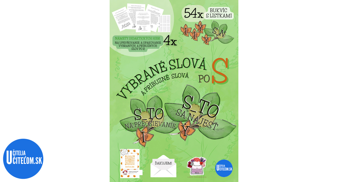 Vybrané slová po S - Bukvice - Slovenský Jazyk | UčiteliaUčiteľom.sk
