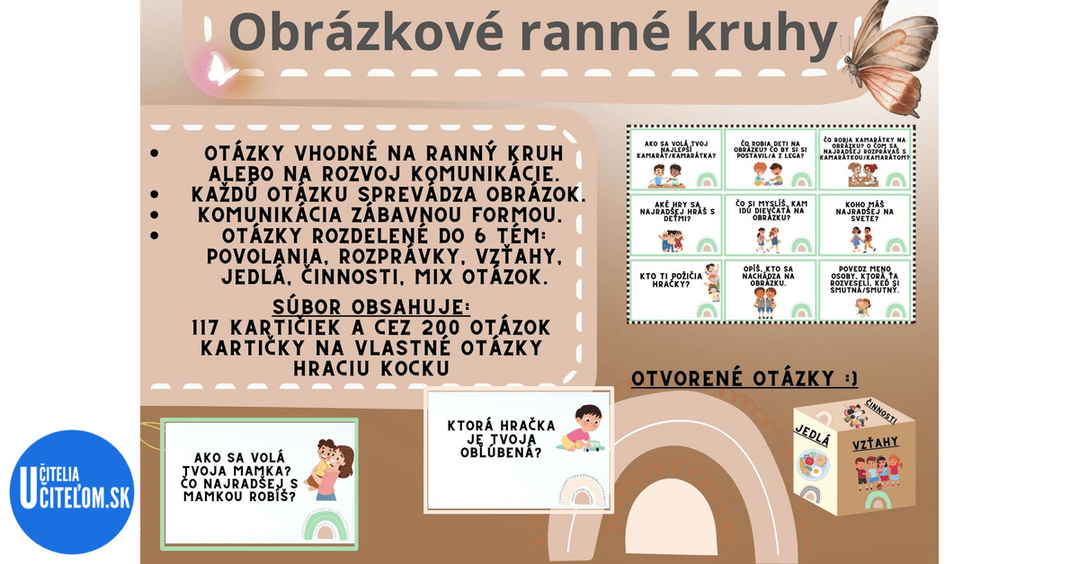 🎨Obrázkové ranné kruhy 😊 - Slovenský Jazyk | UčiteliaUčiteľom.sk