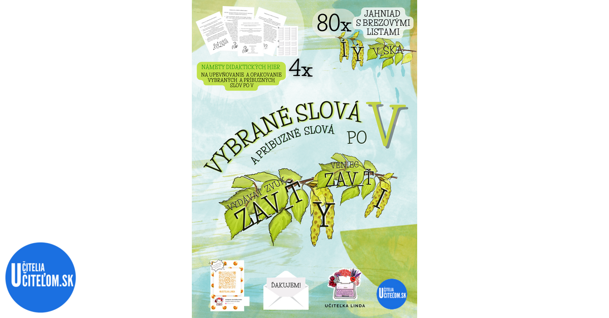 Vybrané slová po V - Brezy - Slovenský Jazyk | UčiteliaUčiteľom.sk