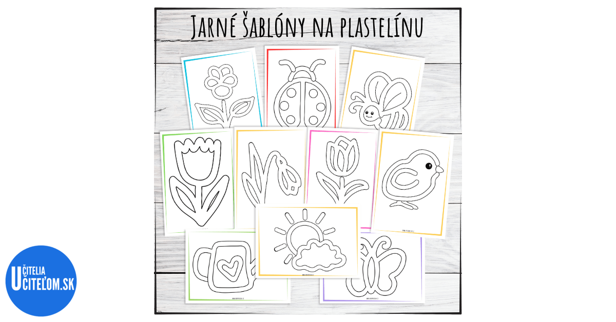 Šablóny na plastelínu - jaro - Nepriradené k predmetu | UčiteliaUčiteľom.sk