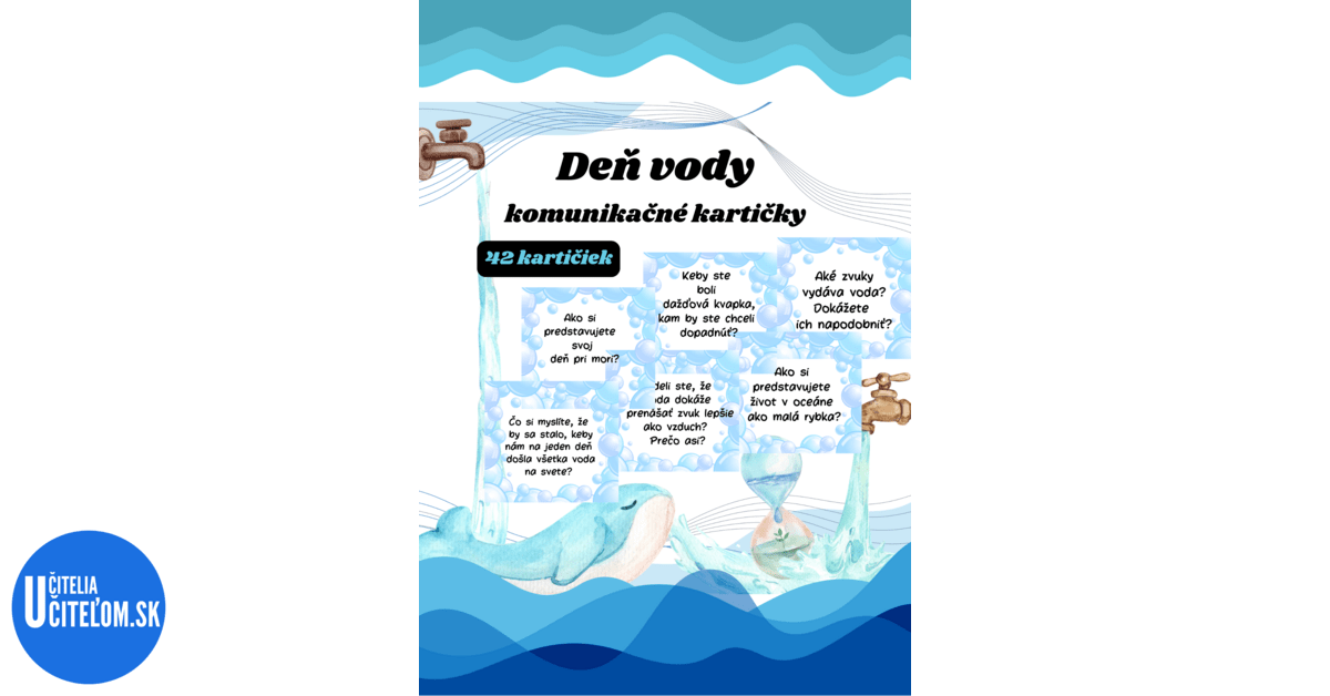 Ranné kruhy Deň vody - (komunikačné kartičky) - Slovenský Jazyk ...